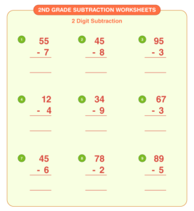 2nd Grade Subtraction Worksheets | Download Free Printables For Kids