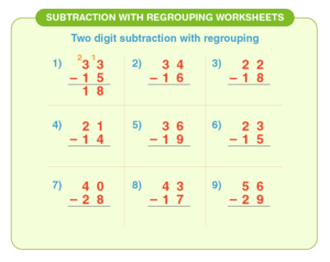 Subtraction With Regrouping Worksheets | Download Free Printable Worksheets